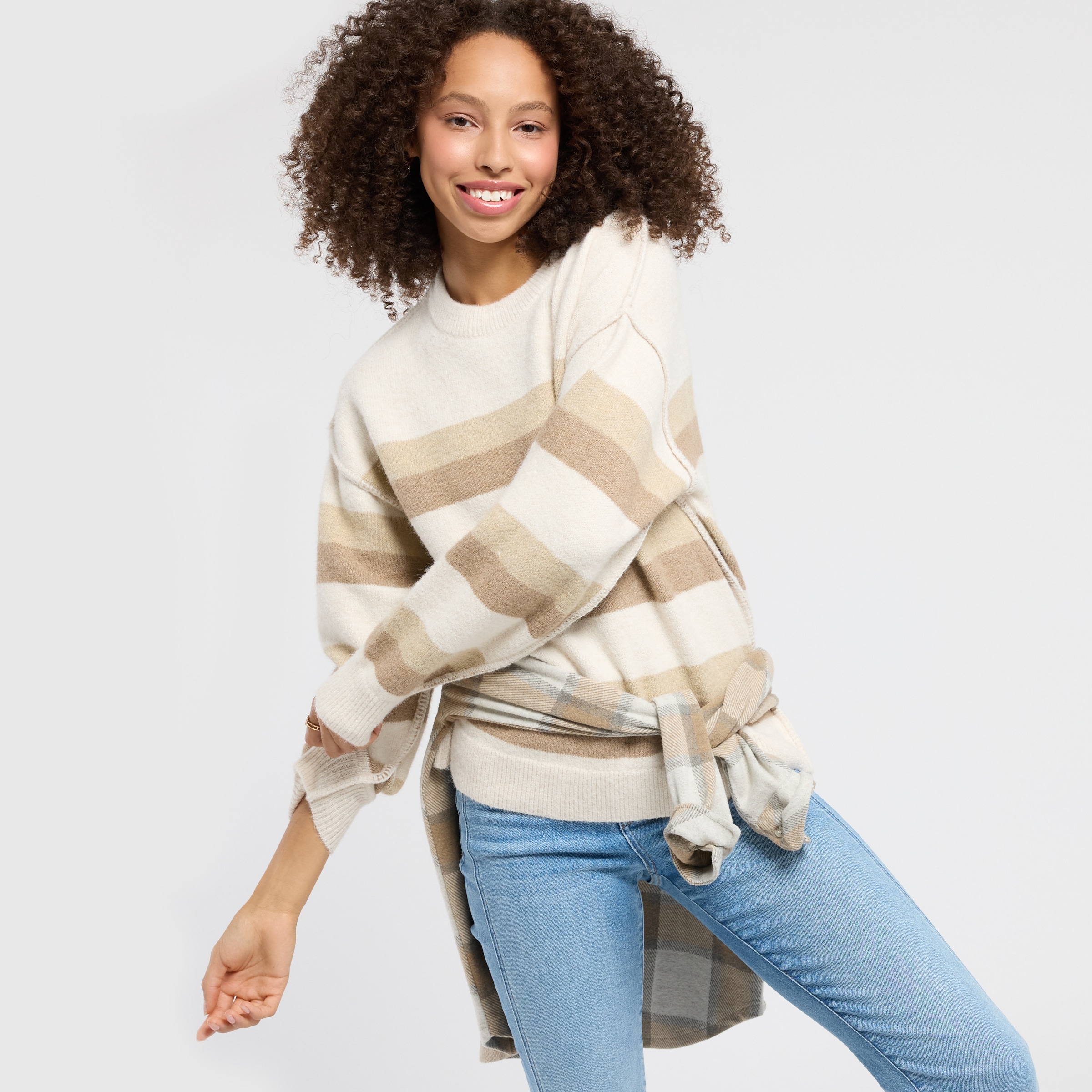 Thread & Supply Striped Tunic Sweater at Dry Goods